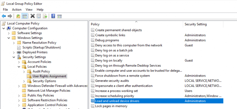 Abusing SeLoadDriverPrivilege for privilege escalation | Tarlogic