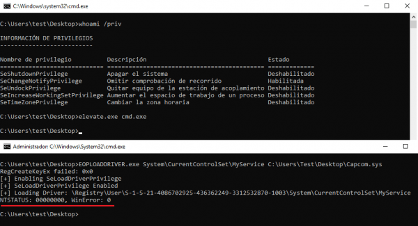 Abusing SeLoadDriverPrivilege for privilege escalation | Tarlogic