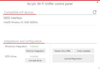 Acrylic Wi-Fi sniffer - Wireless packet sniffer for Windows